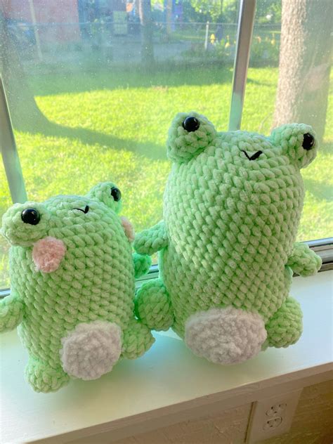 Crochet Frog Plushes Handmade Etsy