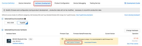 flash firmware and authorize module tuya developer platform tuya developer