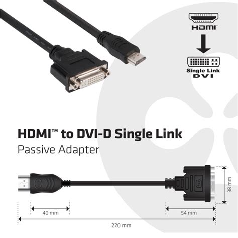 DVI - HDMI kabel - DVI - HDMI Kabel - Zwart, Extra: tot 1920 x 1200 @60 ...