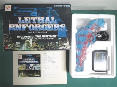 Mega Drive Genesis Lethal Enforcers The Justifier Box Japan