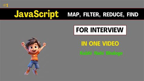 Map Filter Reduce Find In One Video Js Interview Question Explained 🔥