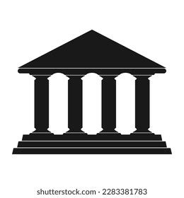 Court Building Icon Vector Design Template Stock Vector (Royalty Free) 2283381783 | Shutterstock