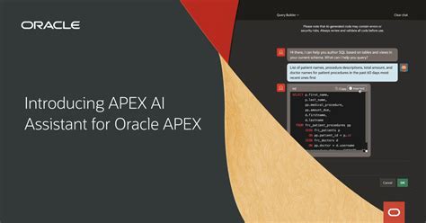 get all the details about the new oracle apex ai assistant which