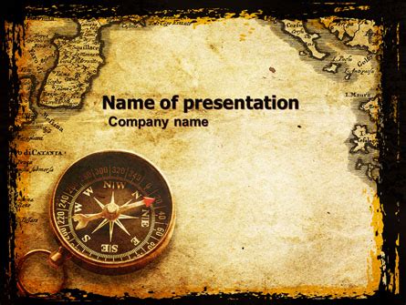 Old Map Presentation Template For PowerPoint And Keynote PPT Star