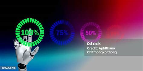 인공 지능 기술 개념을 사용하여 100 아이콘을 만지는 3d 로봇 손 0명에 대한 스톡 사진 및 기타 이미지 0명 개념 개념과 주제 Istock