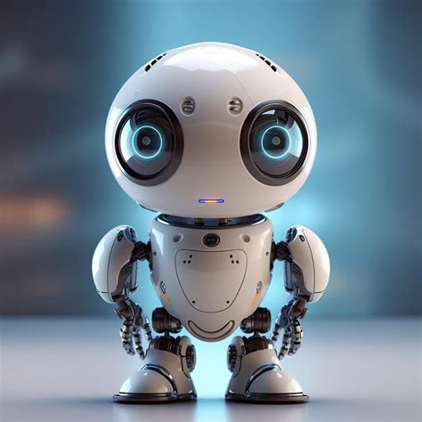 Premium Ai Image Futuristic Robot Warrior Super Hero From The Future Cute Character