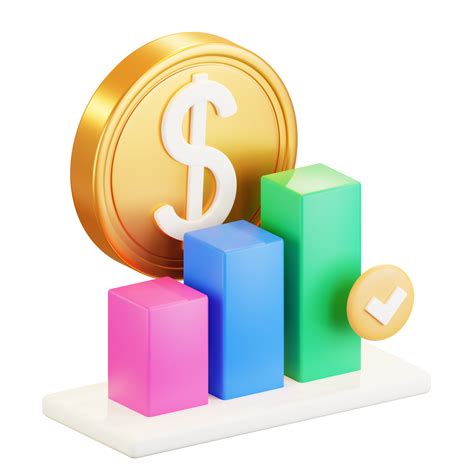 3d Dollar Chart Illustration 35973104 Png