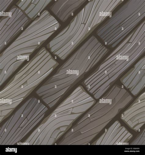 Cartoon Wood Texture Seamless Vector Pattern Background For Games