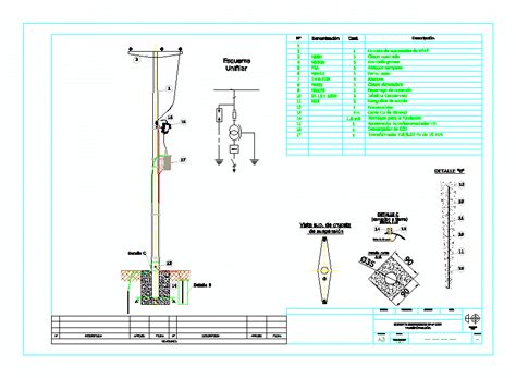 Suspension Structure With Trafo Monofasico Dwg Block For Autocad