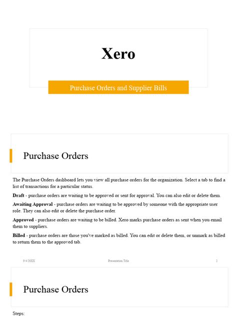 Xero Purchase Orders And Bills Pdf Invoice Business