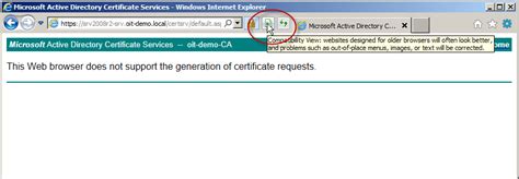 This Web Browser Does Not Support The Generation Of Certificate
