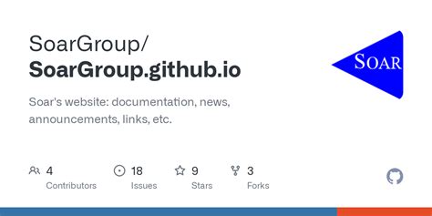 github soargroup soar s website documentation