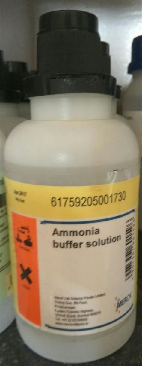Ammonia Buffer Solution A Buffer Solution Is Synthesis Chemical Lab
