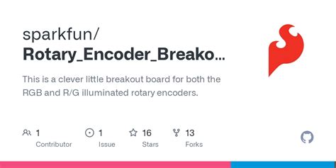 Rotary Encoder Breakout Illuminated RG Rotary Encoder Ino At Main