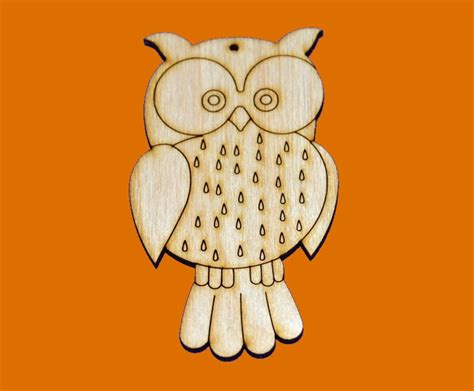 Dřevěné Výřezy Dřevěné Předlohy Výřezy Sova A5 Kreativnidilnicka Originální Sady Se