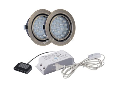 Комплект из 2-х светодиодных врезных светильников FT9251-21LED-02-WW ...