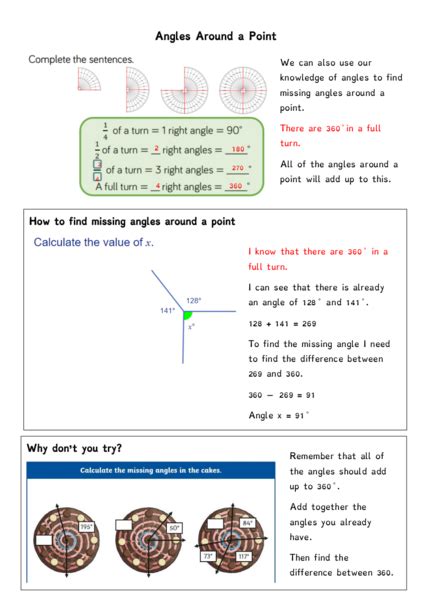 angles around a point explained