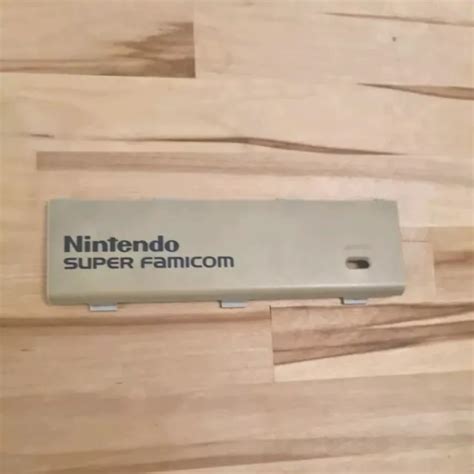 Nintendo Japanese Super Famicom Top Shell Label Plate Front Piece Good