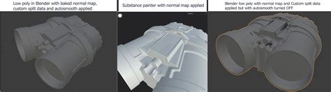Wrong Looking Normal Map Missing Custom Split Normals On Export