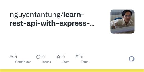 Github Nguyentantunglearn Rest Api With Express Mongoose Mongodb Postman
