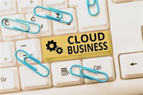 Sign Displaying Cloud Business Word Written On Computing That Relies