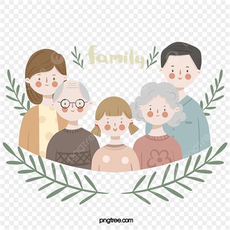손으로 그린 만화 가족 일러스트 요소 가족 부모의 어린이 Png 일러스트 및 Psd 이미지 무료 다운로드 Pngtree