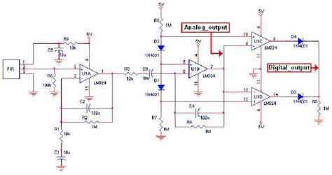 the circuit diagram for capturing an analog signal output from a pir download scientific