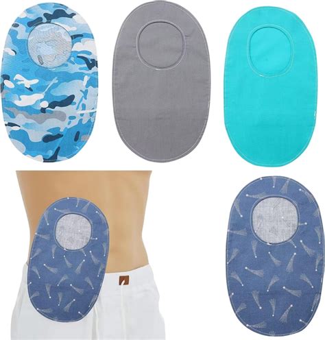 Ggaubaifi 4pcs Ostomy Bag Covers Waterproof Ostomy Shower Cover