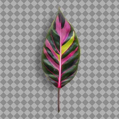 Premium Psd Png Ti Plant Leaf With Elongated Pointed Leaf Shape And