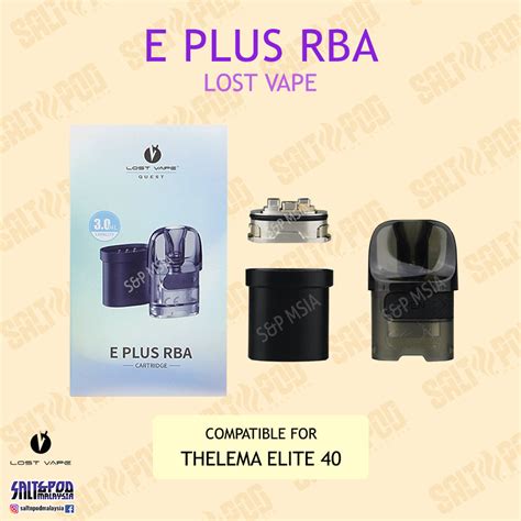 Lost Vape E Plus Rba Thelema Elite 40 Sandp My