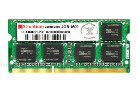 Strontium 4gb Ddr3 1600mhz Sodimm Mac Ram Memory