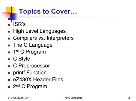 PPT The C Language PowerPoint Presentation Free Download ID 4127043