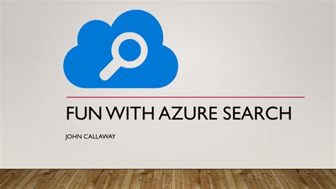 fun with azure search speaker deck