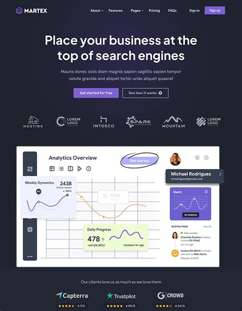 Martex Tailwind Css Software Saas And Startup Template