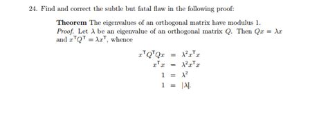 Linear Algebra What Are The General Form Of Eigenvalues Of An Orthogonal Matrix Mathematics