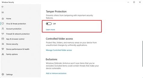 How To Manage Windows Security Tamper Protection Feature On Windows 10