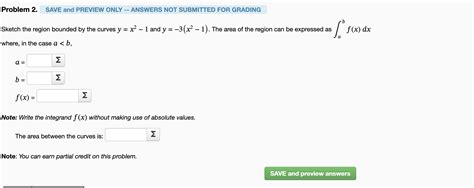 Solved Problem SAVE And PREVIEW ONLY ANSWERS NOT Chegg
