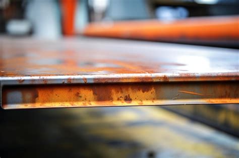 Premium Photo Horizontal Rust Marks On Metallic Surface