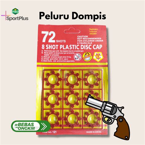 Jual Peluru Dompisring Caps Petasan Doblis 1 Lembar 72 Shoots
