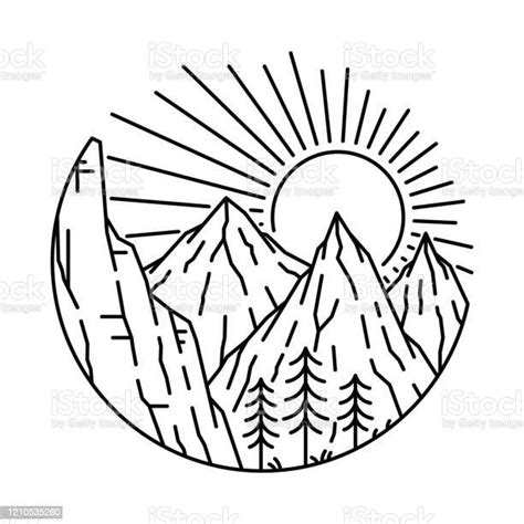 캠핑 자연 야생 배지 패치 핀 그래픽 일러스트 벡터 아트 T 셔츠 디자인 패치워크에 대한 스톡 벡터 아트 및 기타 이미지 패치워크 하이킹 산 Istock