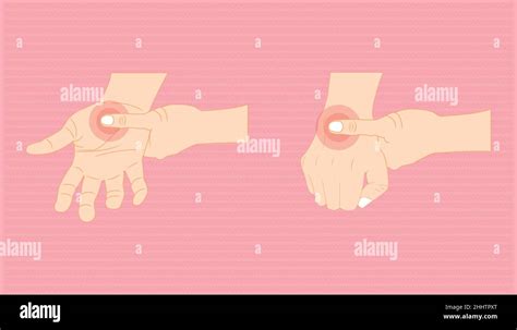 Hand Massage Front And Rear View Side For Good Healthy Relax Stress