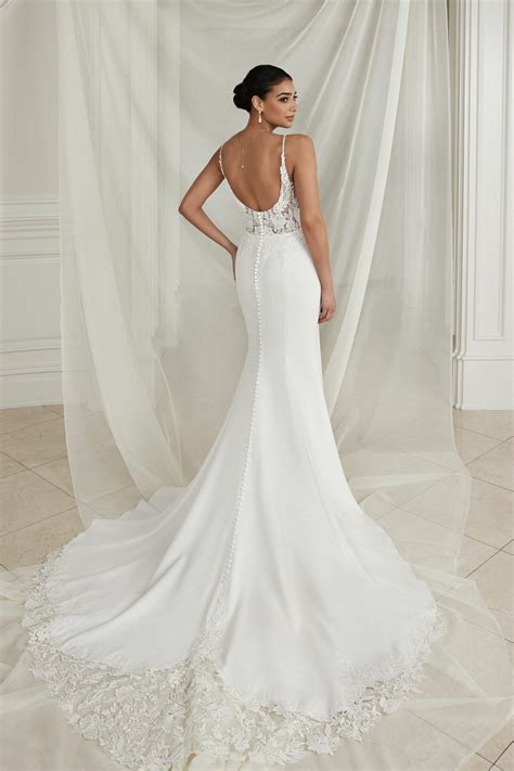 Robe De Mariée Sirène Dentelle Dos Nu Everley Justin Alexander 2024