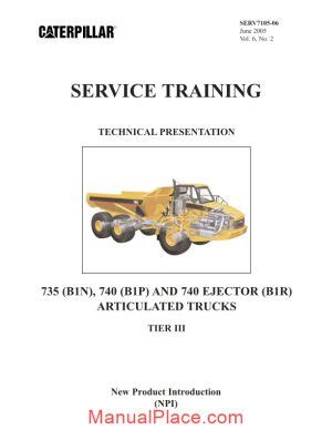 Caterpillar 735 740 740 Ejector Articulated Truck Electrical System