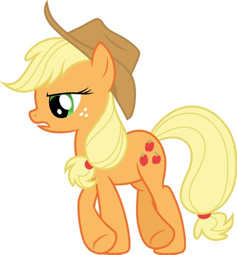 Applejack Standing By Cloudyglow On Deviantart