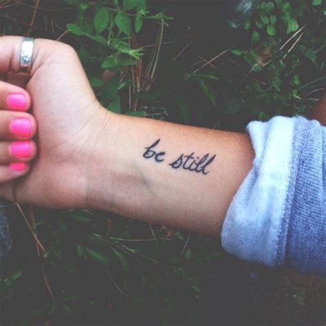 Be Still And Know Tattoo