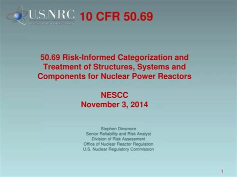 Ppt 10 Cfr 50 69 Powerpoint Presentation Free Download Id 6862538