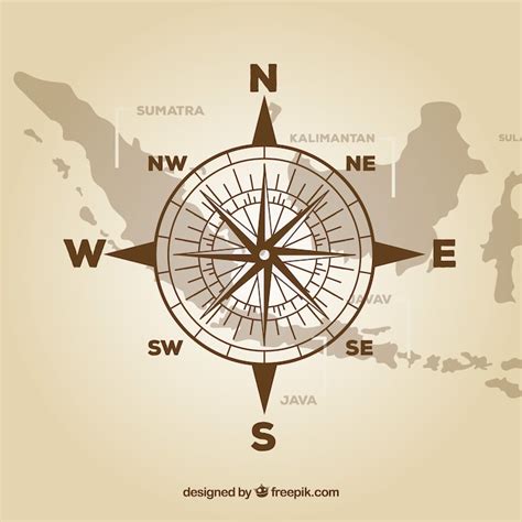 World Map With Compass Images Free Download On Freepik