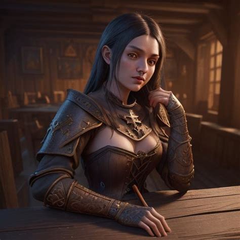 Rpg Player Pov Female Quest Giver Portrait R Aiart