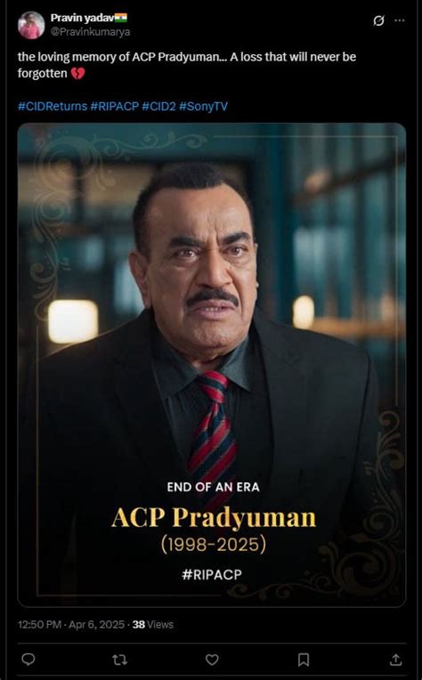 Internet Turns Emotional Over Acp Pradyumans Death