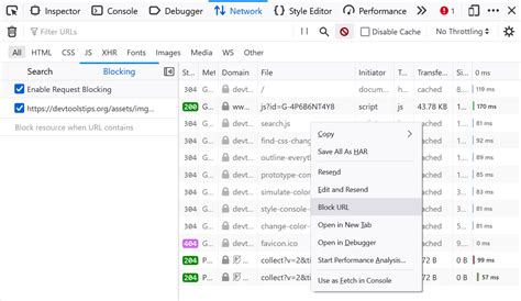 Block Resources To Test Your Site Without CSS Or JavaScript